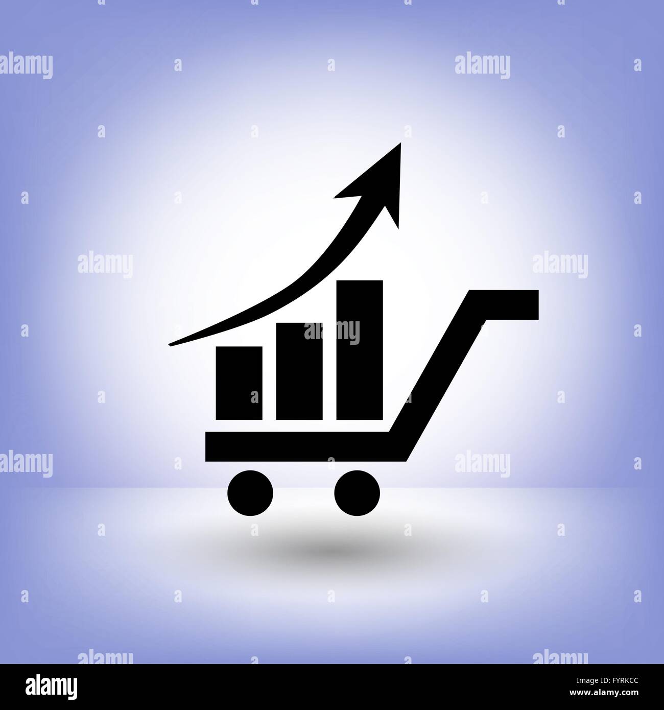 Pictograph of graph. Vector concept illustration for design. Eps 10 ...