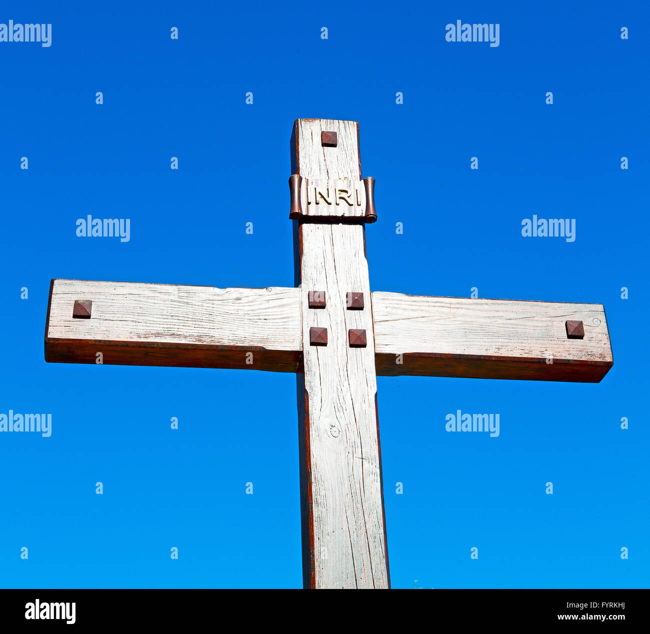 catholic abstract sacred cross in italy europe and the sky background ...