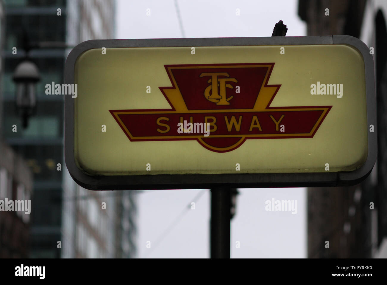 The Toronto Subway sign Stock Photo - Alamy