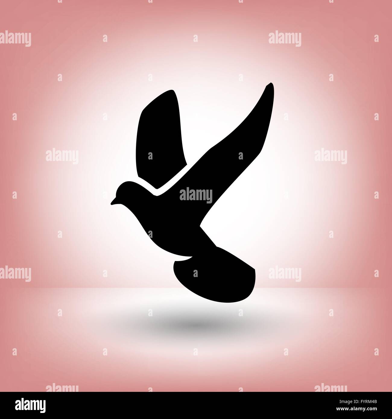 Pictograph of bird. Vector concept illustration for design. Eps 10 ...
