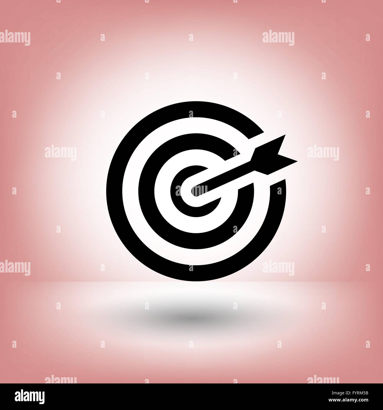 Pictograph of target. Vector concept illustration for design. Eps 10 ...