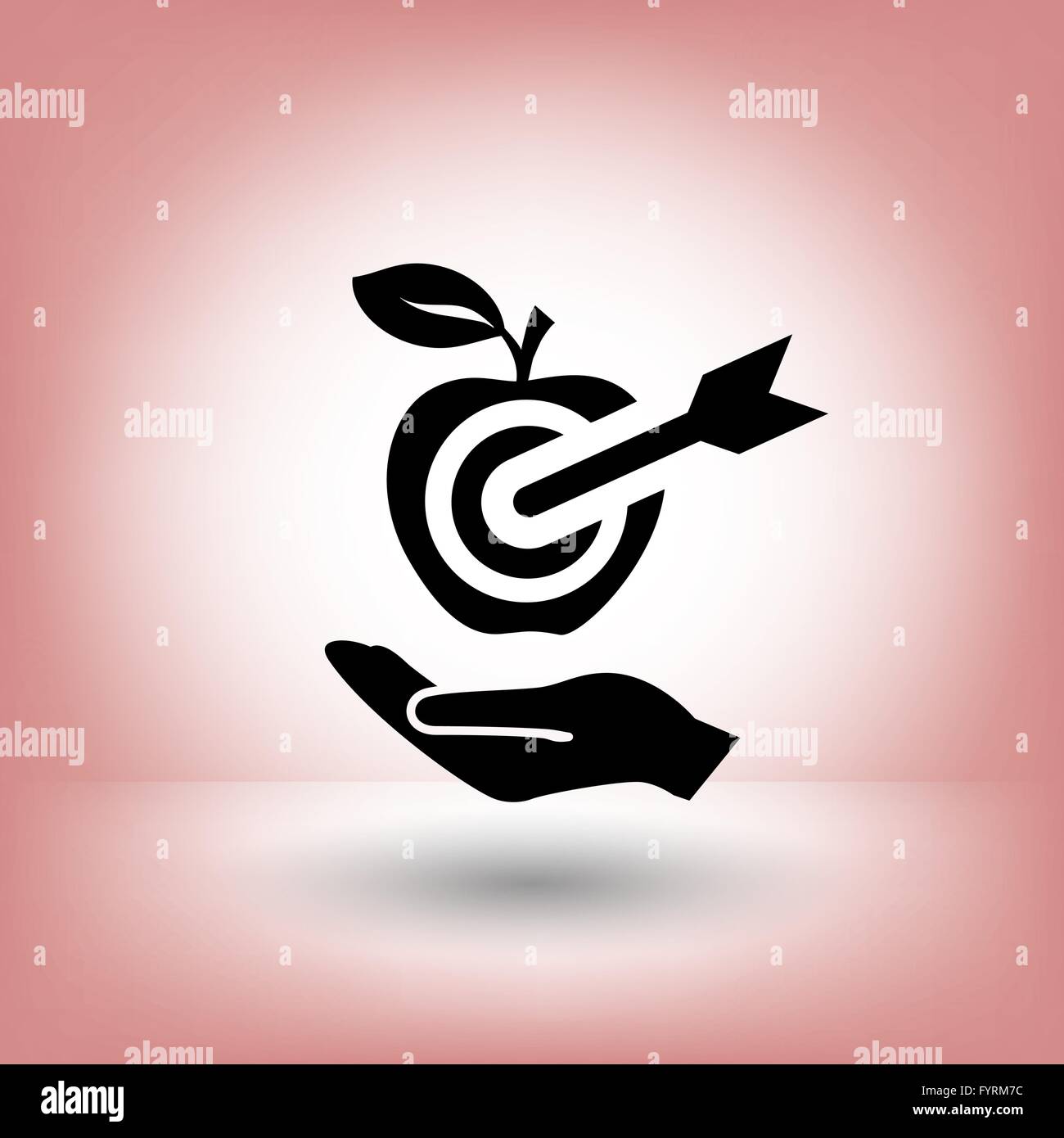 Pictograph of target. Vector concept illustration for design. Eps 10 ...