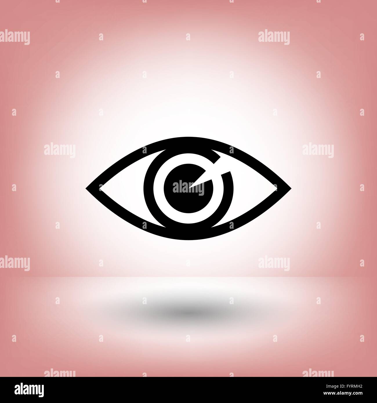 Pictograph of eye. Vector concept illustration for design. Eps 10 Stock ...