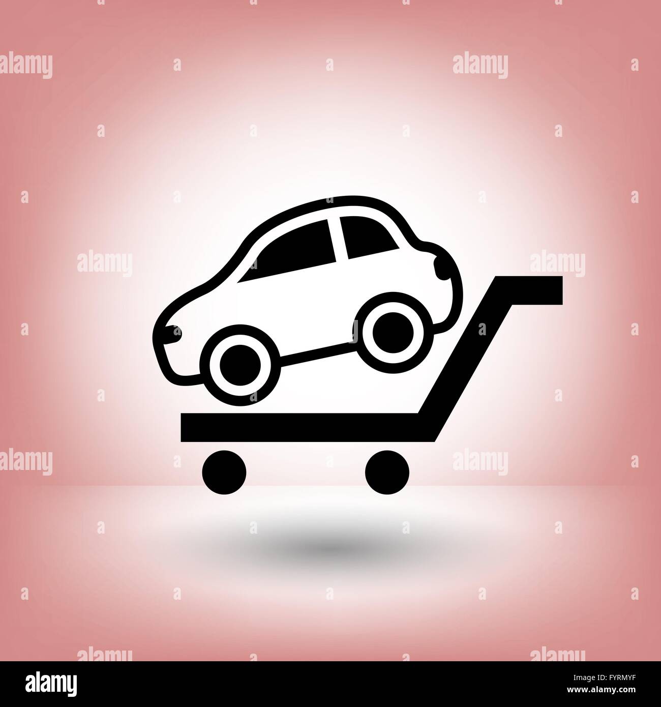 Pictograph of car. Vector concept illustration for design. Eps 10 Stock ...