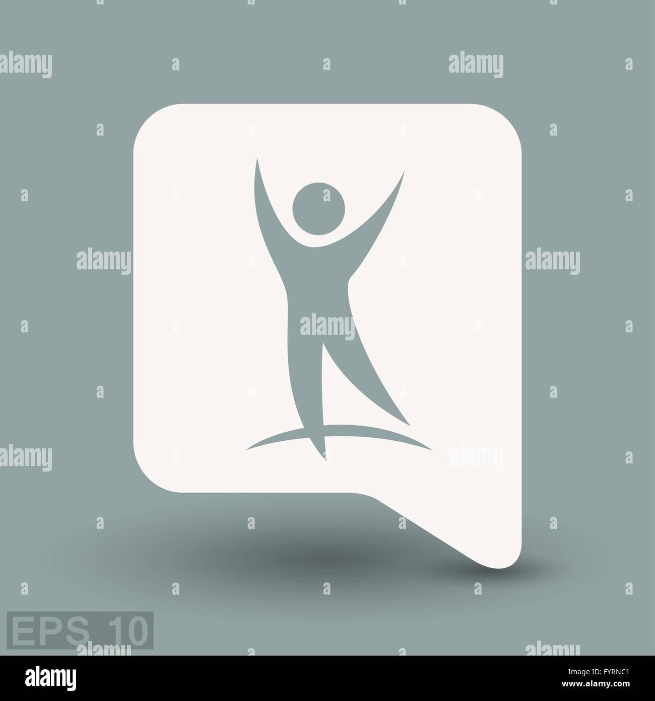 Pictograph of success people. Vector concept illustration for design ...