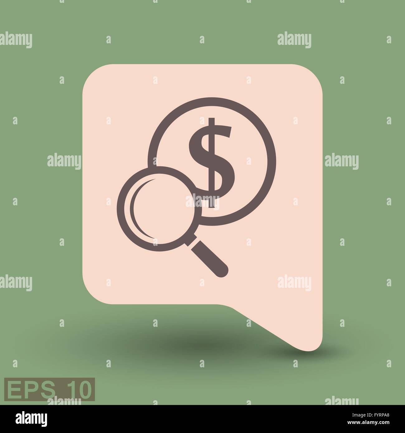 Pictograph of money. Vector concept illustration for design. Eps 10 ...