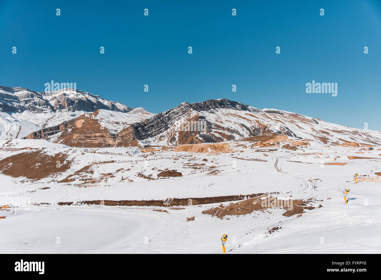 Winter mountains in Gusar region of Azerbaijan Stock Photo - Alamy