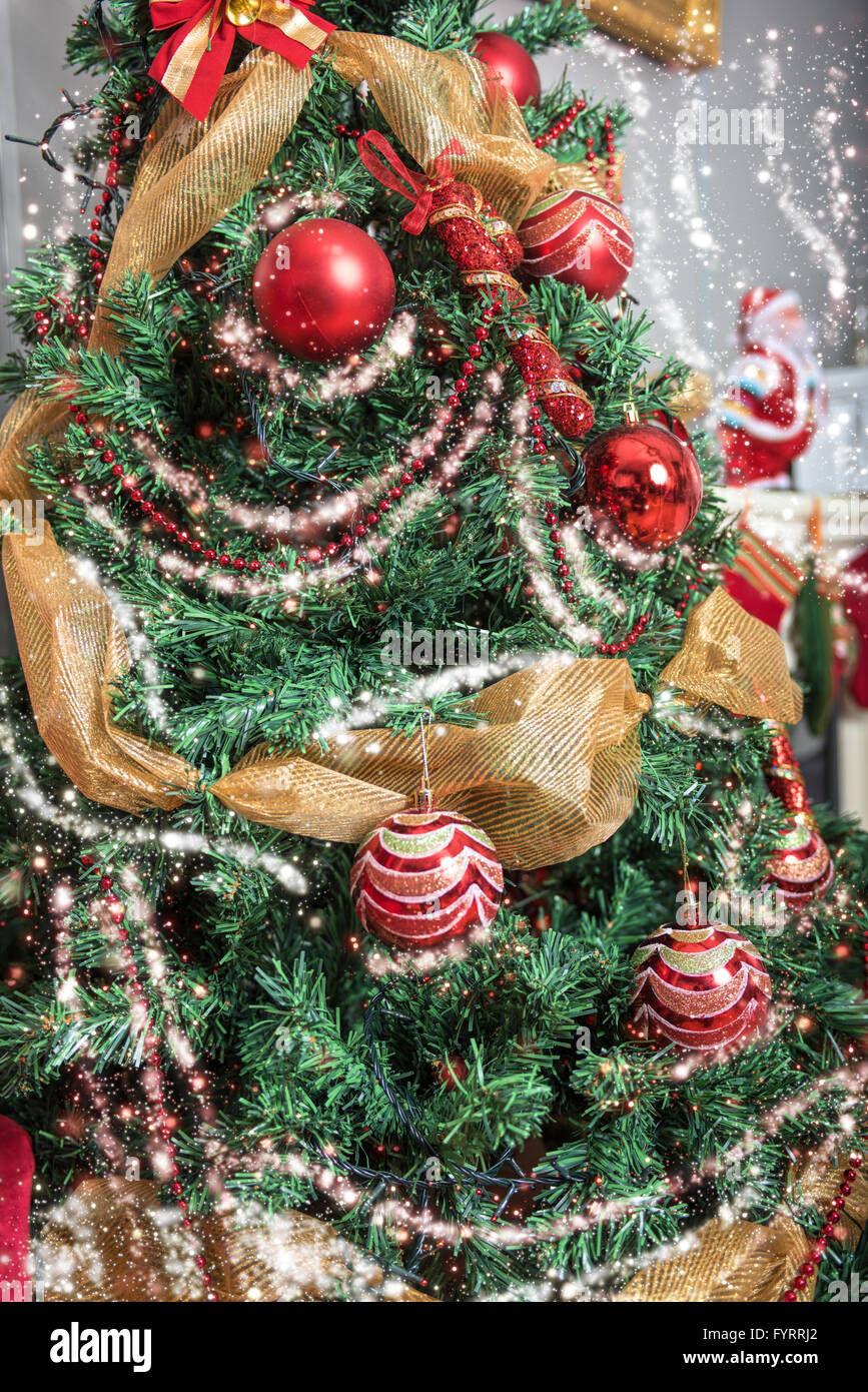 Christmas tree closeup Stock Photo - Alamy