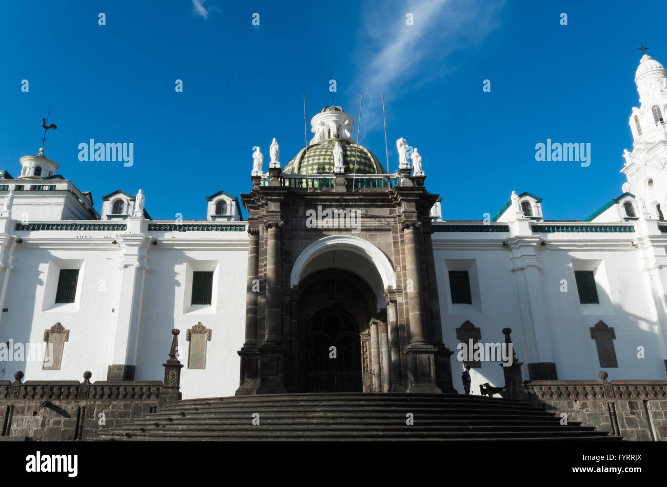 Complete view of the famouse cathedral of Quito city Stock Photo - Alamy