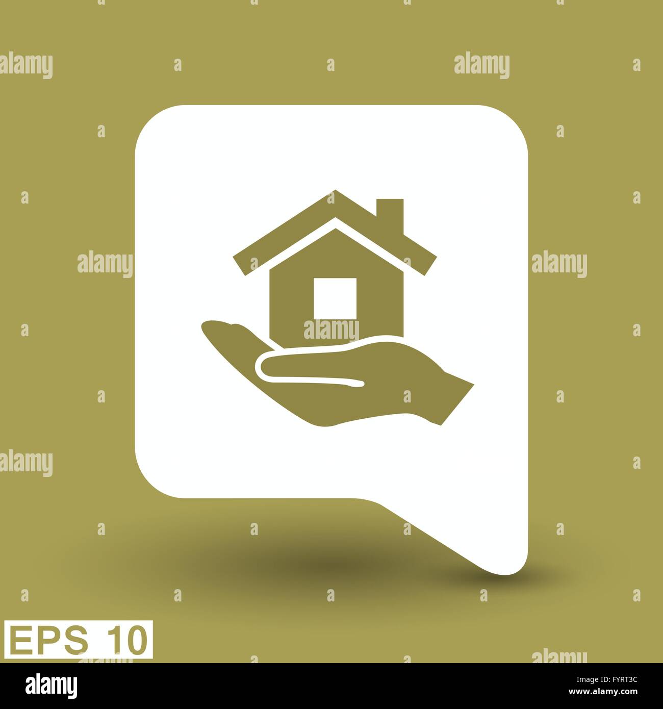 Pictograph of home. Vector concept illustration for design. Eps 10 ...
