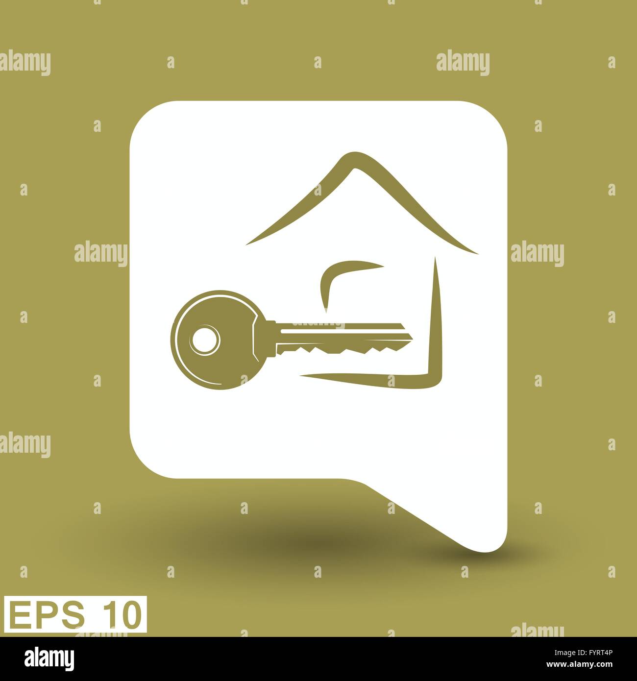 Pictograph of key. Vector concept illustration for design. Eps 10 Stock ...