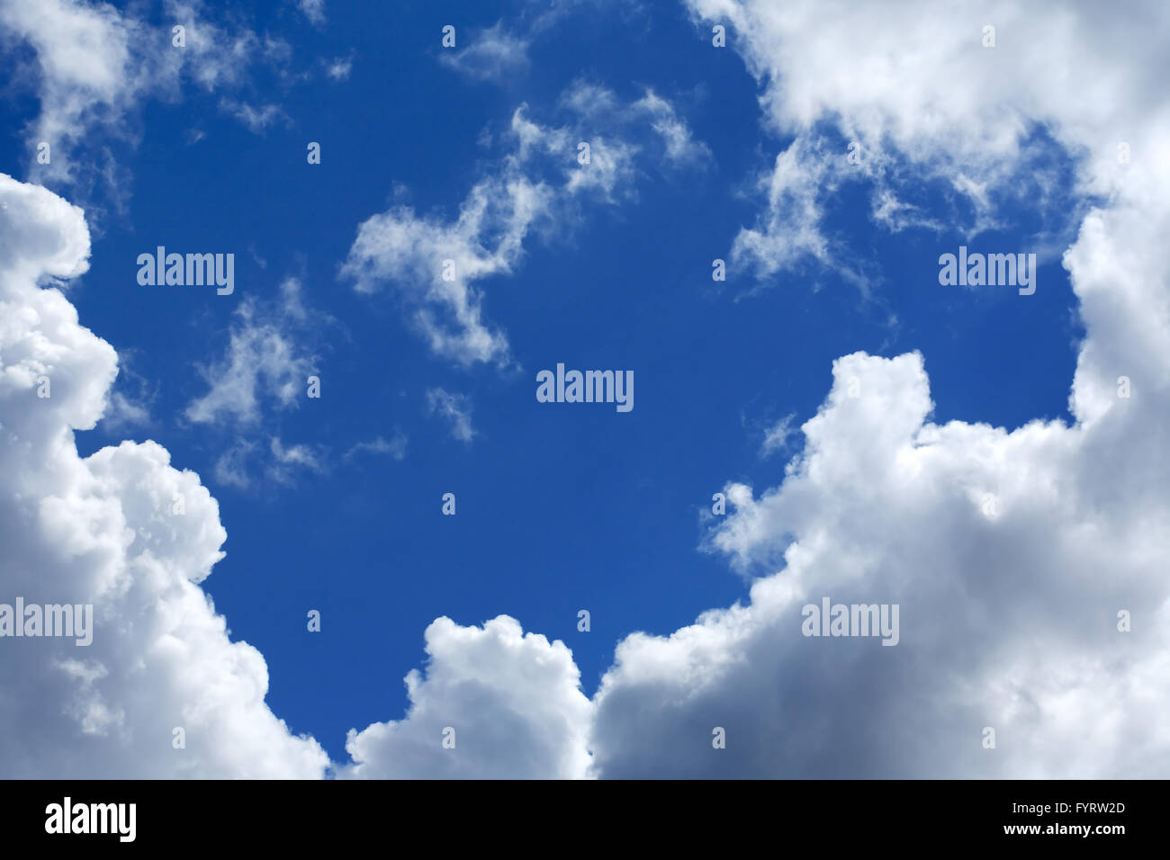 Blue sky with big clouds and free space for your text Stock Photo - Alamy