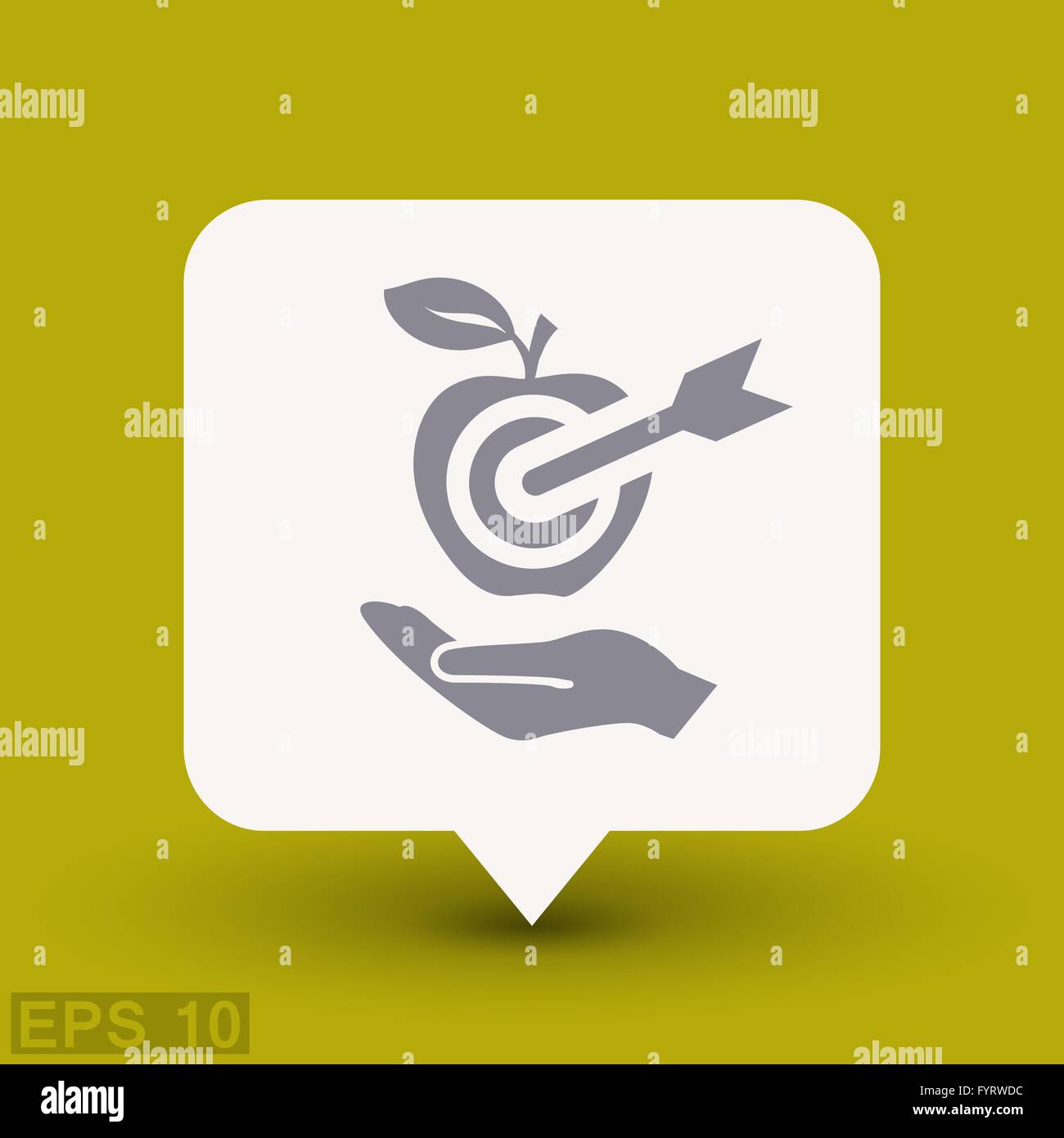 Pictograph of target. Vector concept illustration for design. Eps 10 ...