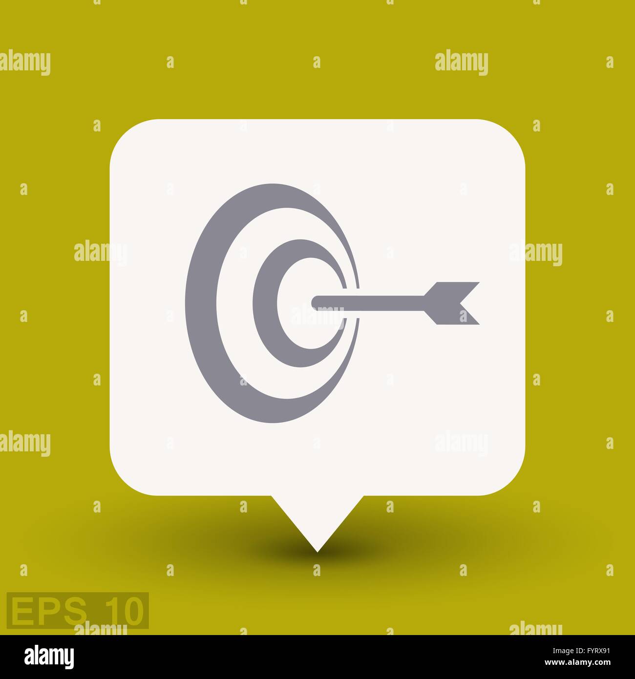 Pictograph of target. Vector concept illustration for design. Eps 10 ...