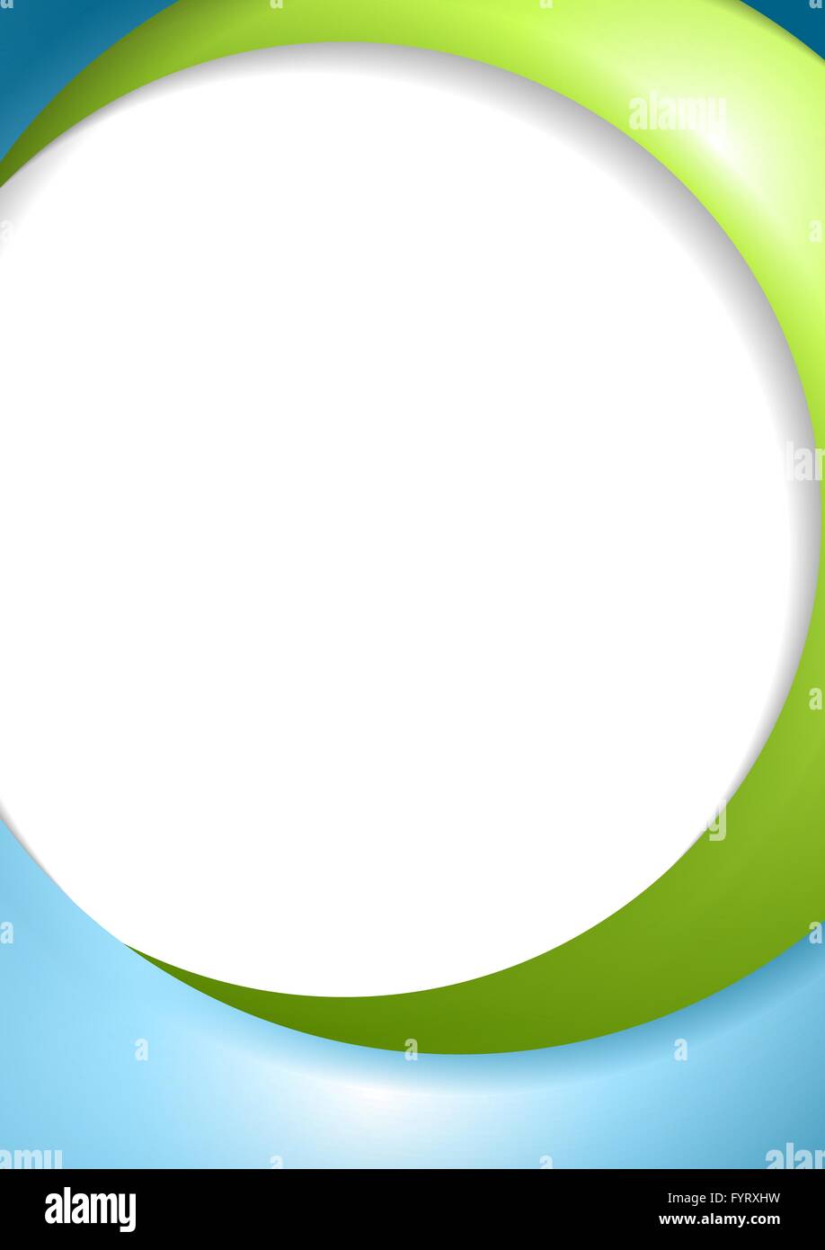 Abstract blue green wavy design Stock Photo - Alamy