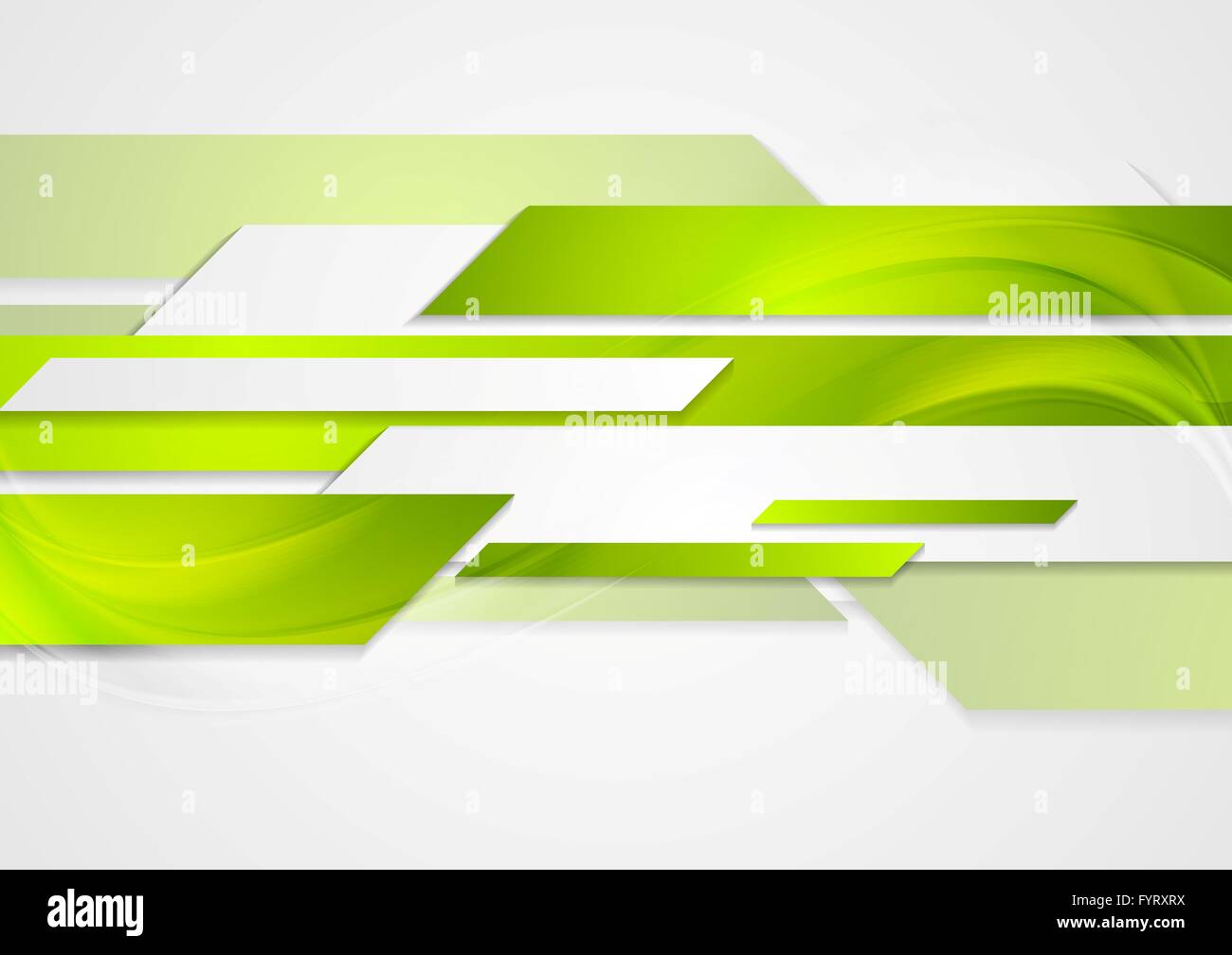 Abstract green tech wavy background Stock Photo - Alamy