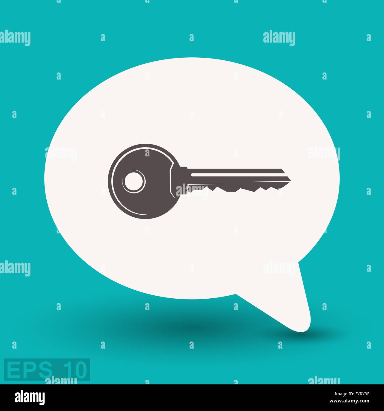 Pictograph of key. Vector concept illustration for design. Eps 10 Stock ...