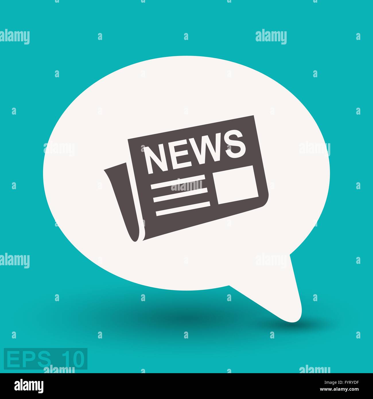 News icon. Vector concept illustration for design. Eps 10 Stock Vector ...