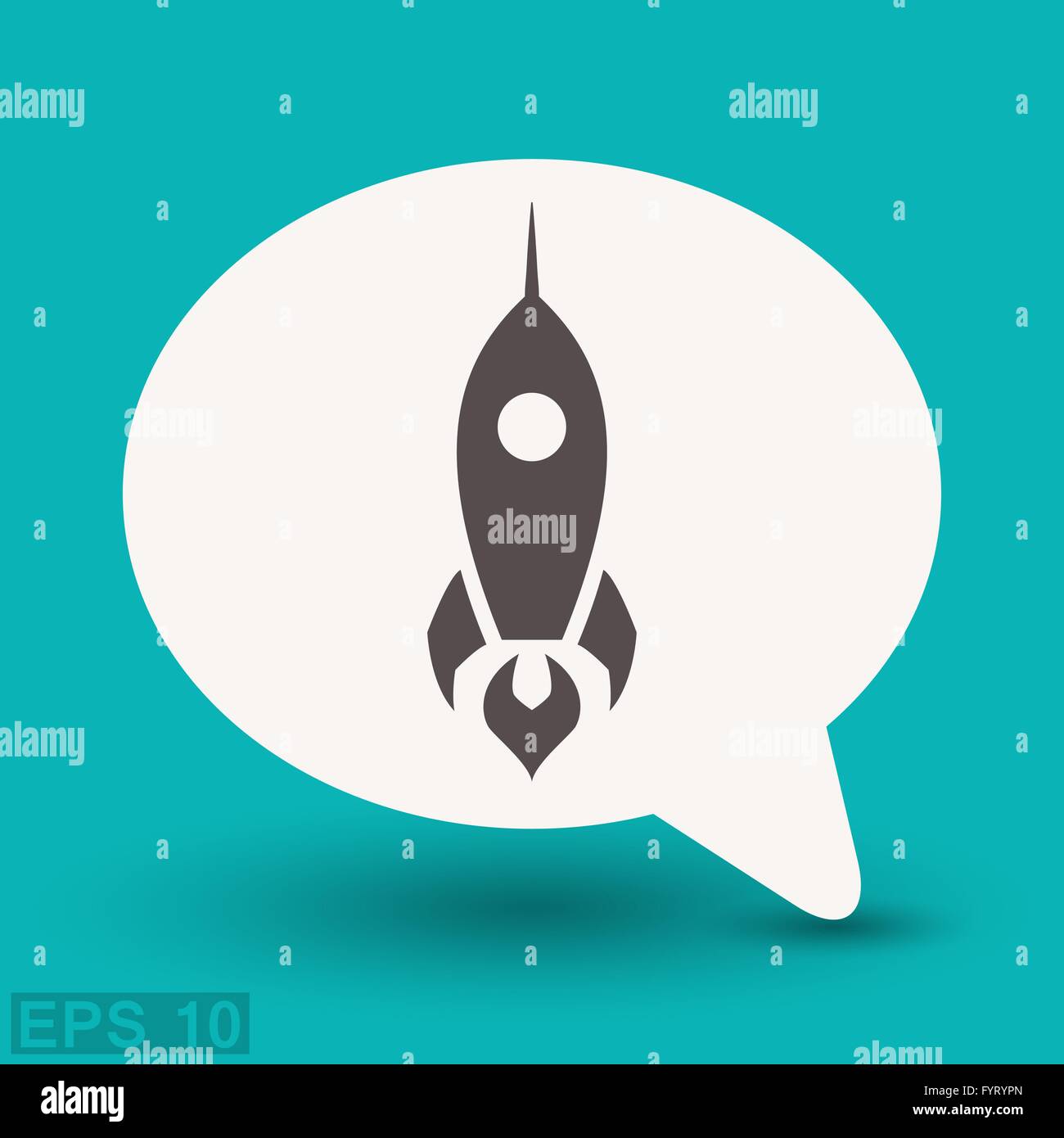 Rocket icon. Vector concept illustration for design. Eps 10 Stock ...