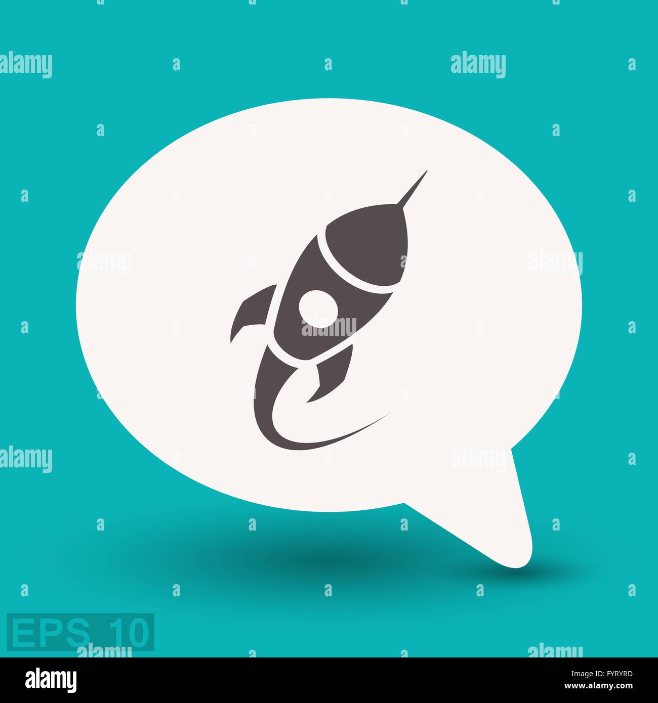 Rocket icon. Vector concept illustration for design. Eps 10 Stock ...