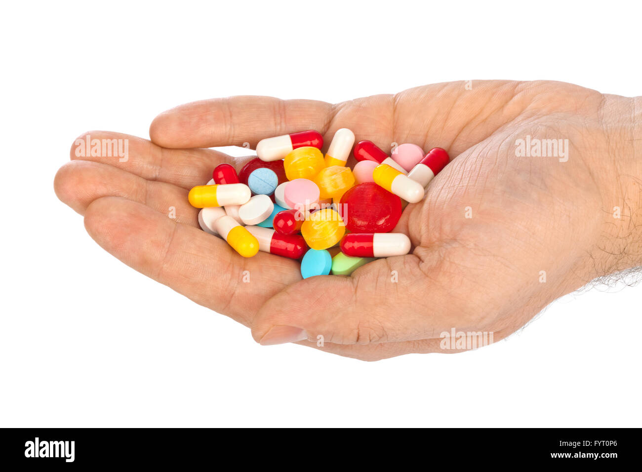 Hand holding stack of tablets hi-res stock photography and images - Alamy