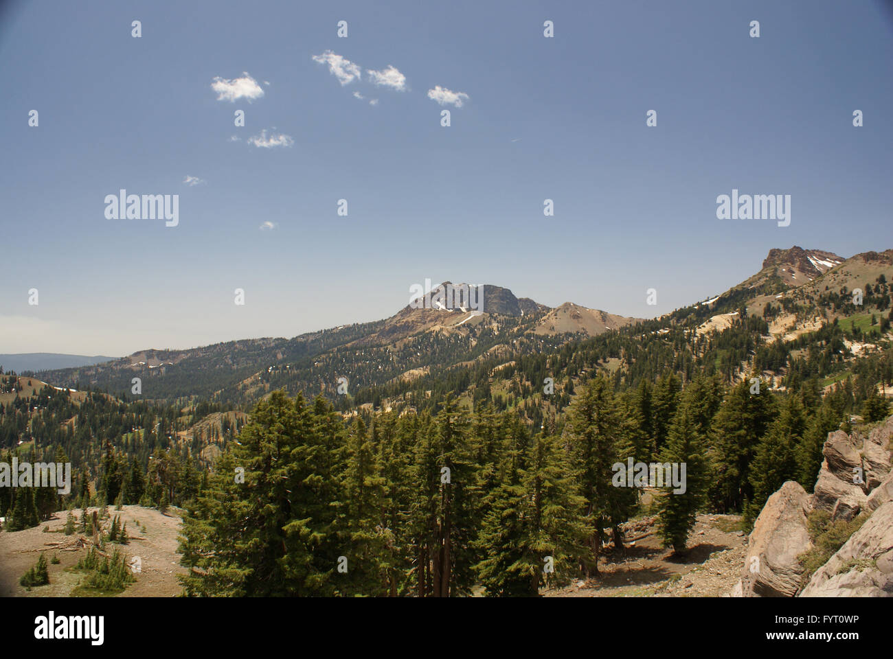Lassen Mountain, Lassen Volcanic National Park, Shasta Cascade area ...