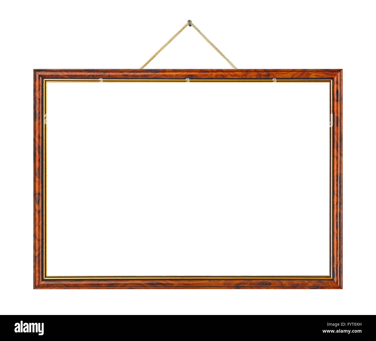 Retro frame on rope Stock Photo - Alamy