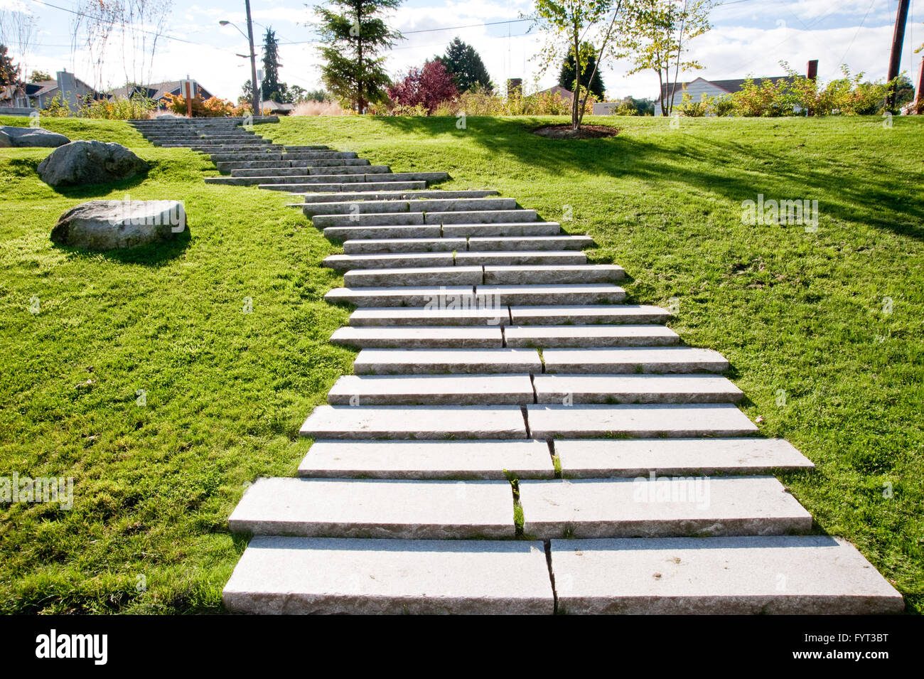 Staircase park hi-res stock photography and images - Alamy