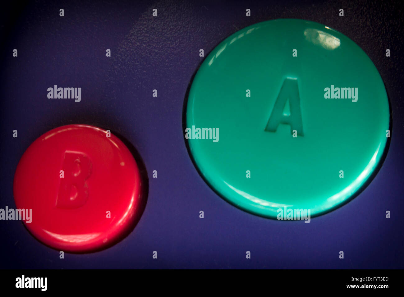 Macro extreme close up video game controller buttons Stock Photo - Alamy