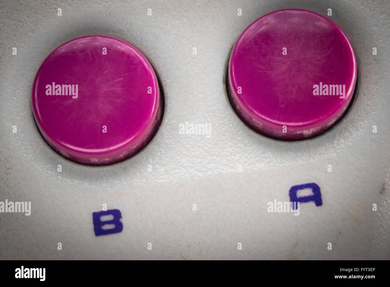 Macro extreme close up video game controller buttons Stock Photo - Alamy