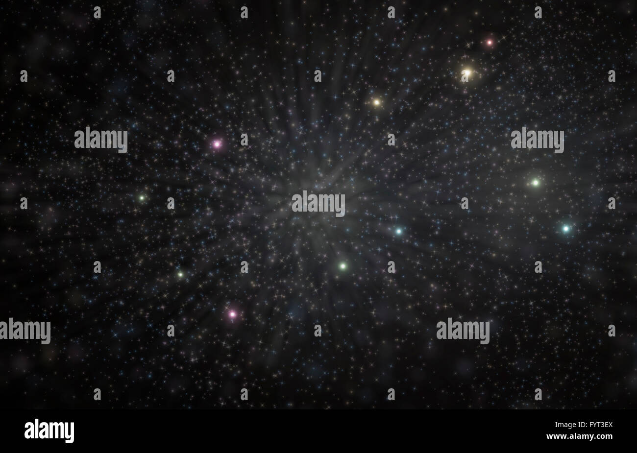 Gemini twins constellation 3D illustration with colorful stars Stock Photo - Alamy