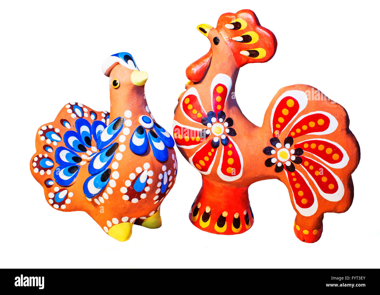 Russia. Traditional Dymkovo toy. Pottery Stock Photo - Alamy
