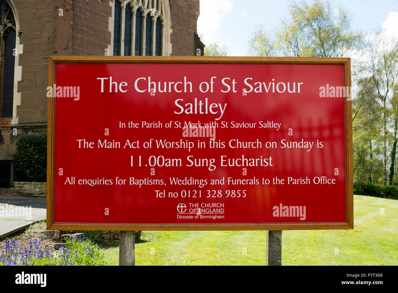 Information sign parish church hi-res stock photography and images - Alamy