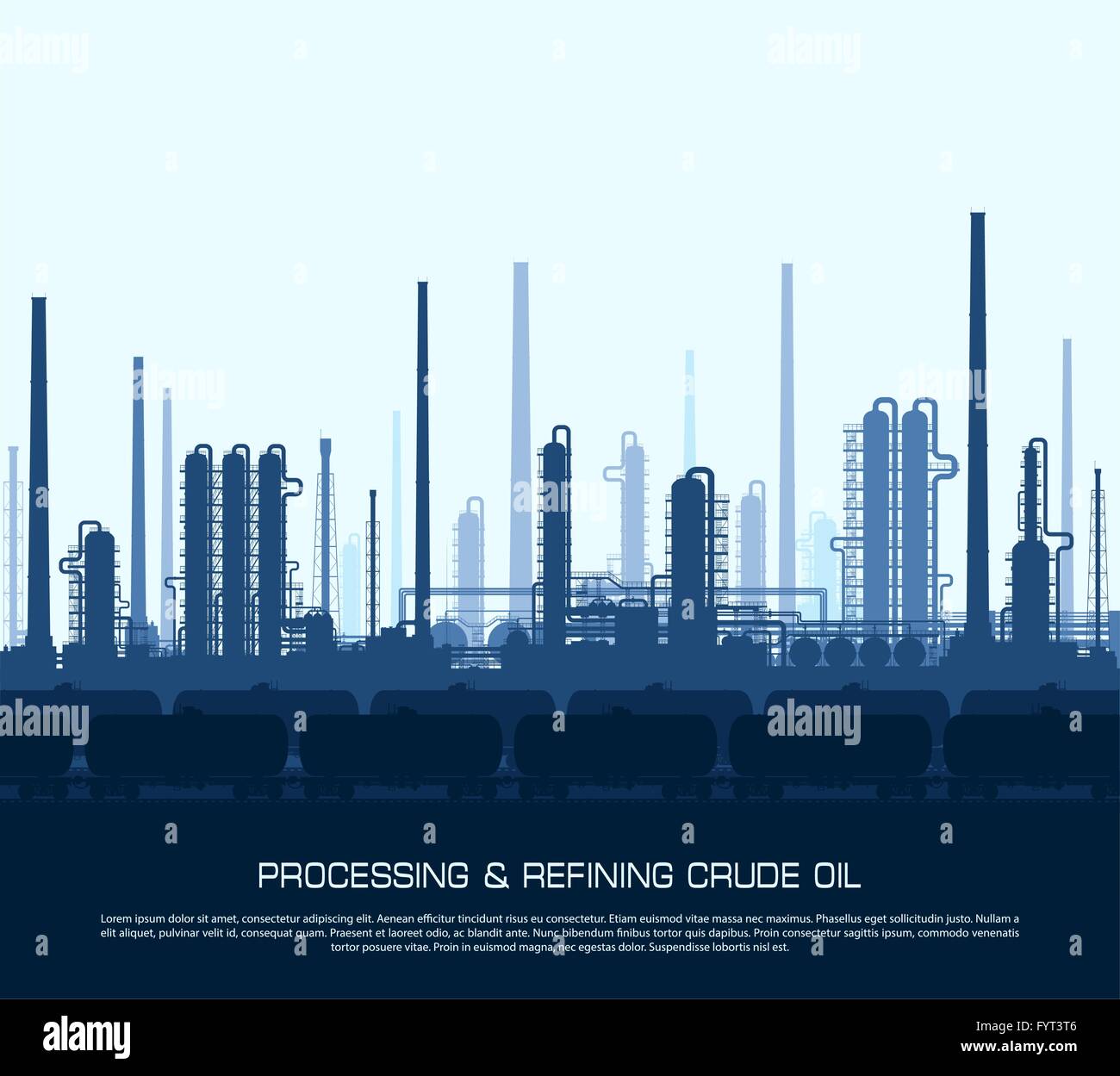 Oil and gas refinery Stock Vector Image & Art - Alamy