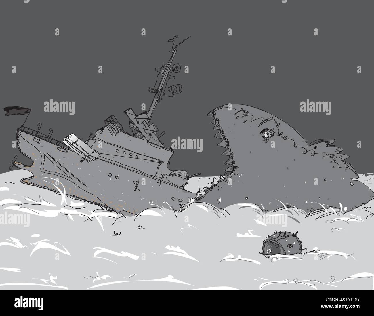 Modern warship Stock Vector Images - Alamy