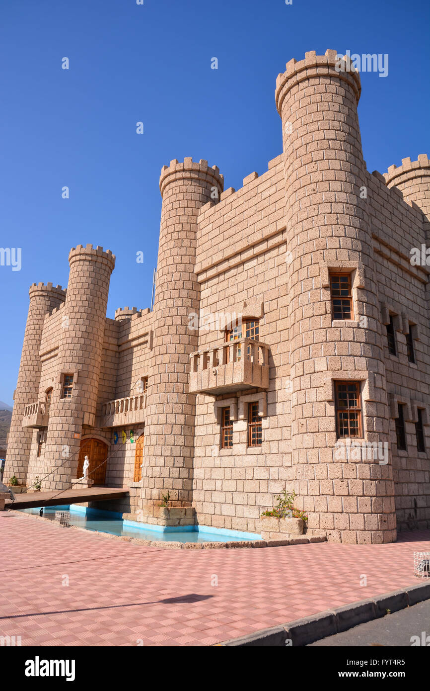 Medieval Brown Castle Stock Photo - Alamy