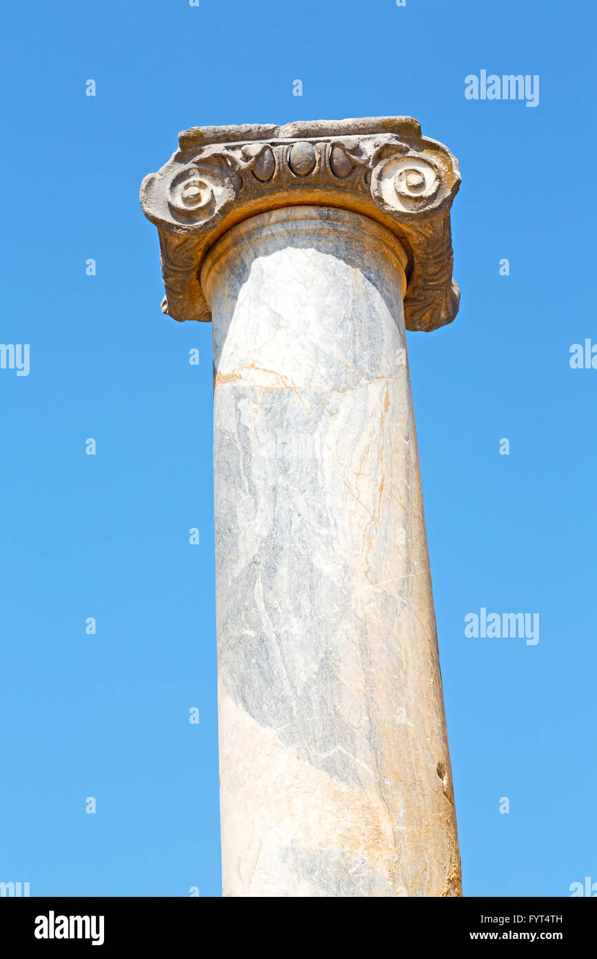 column in old temple and theatre in ephesus Stock Photo - Alamy