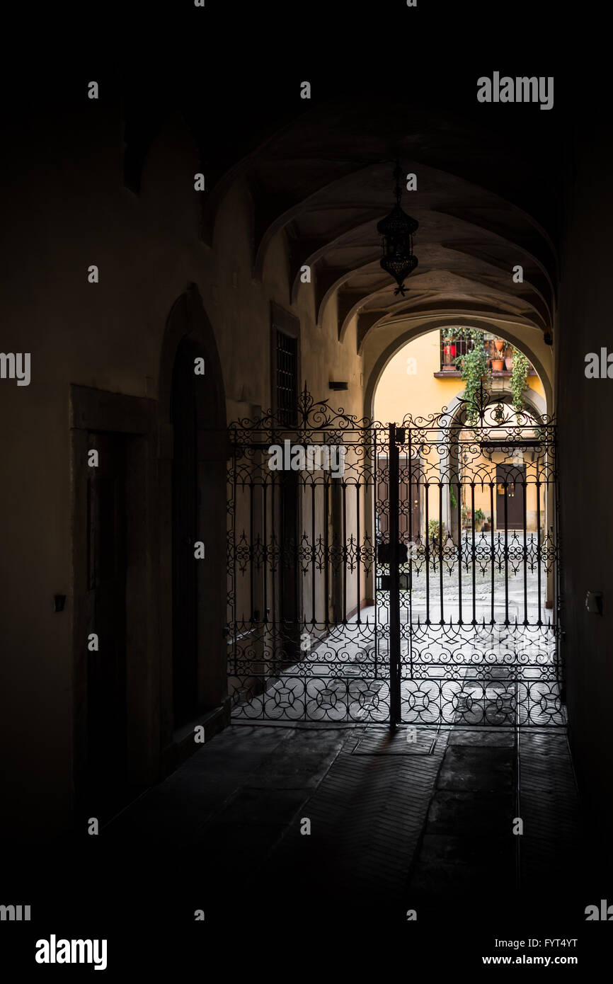 Wrought iron gate in italy hi-res stock photography and images - Alamy
