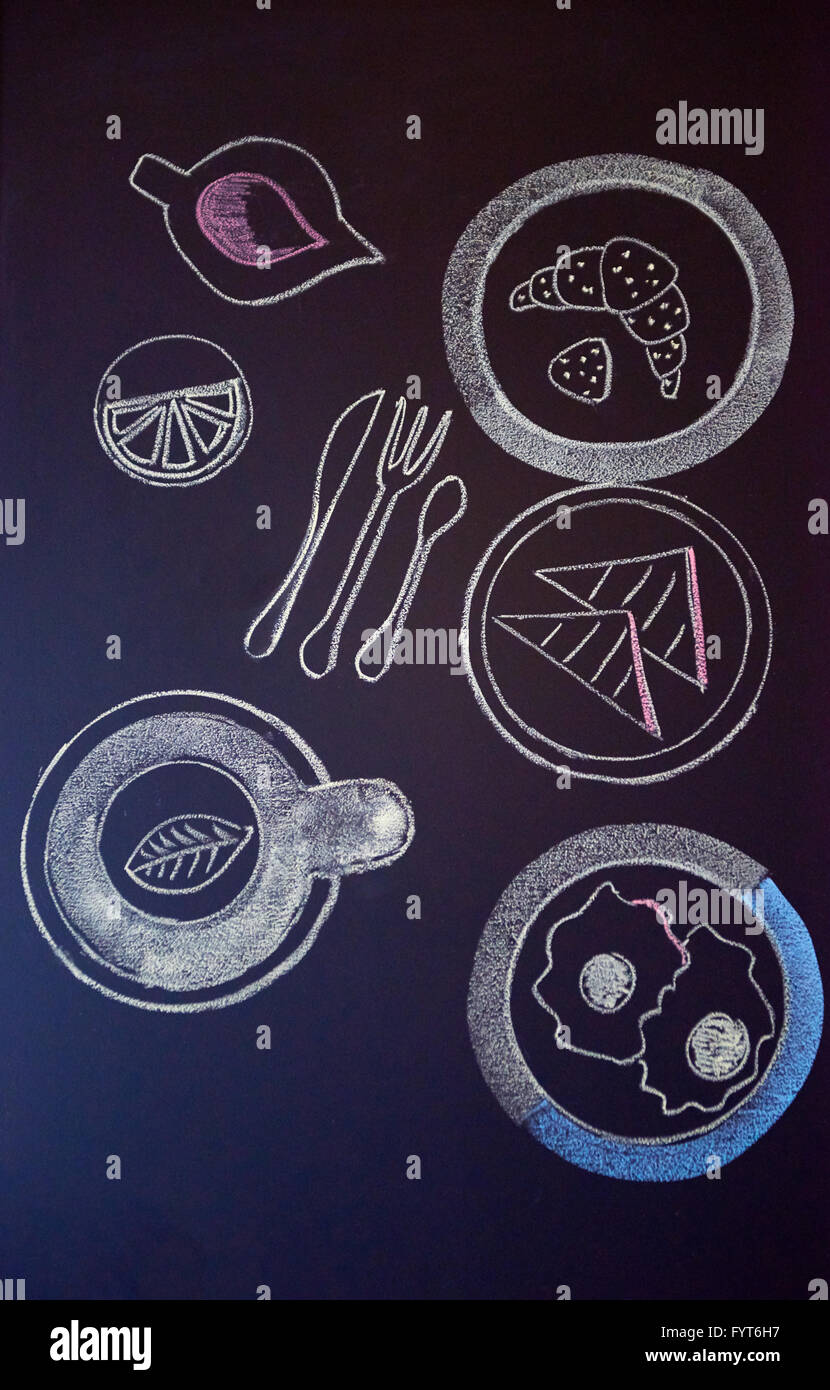 Chalkboard drawings hi-res stock photography and images - Alamy