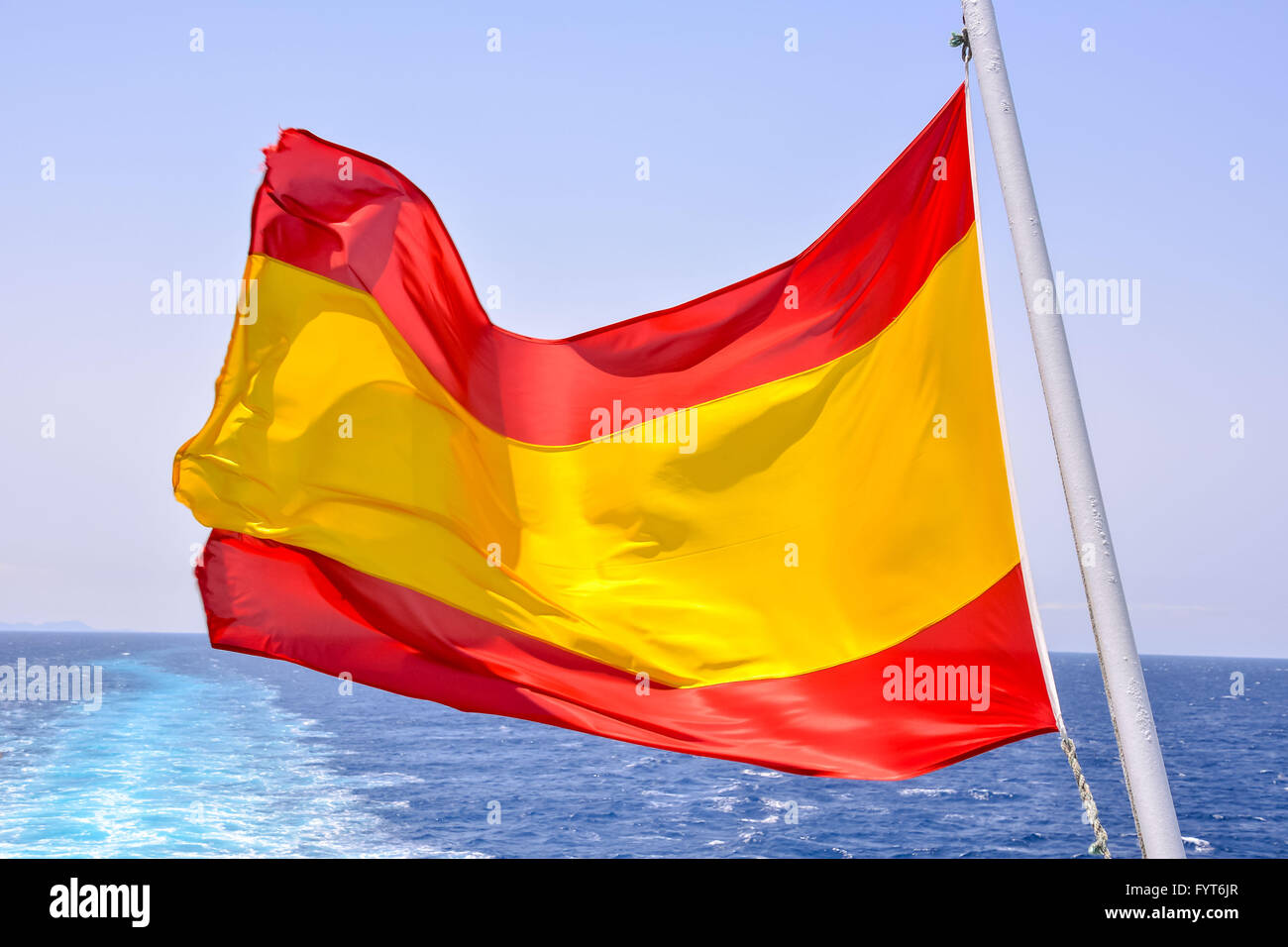 Moving Flag in the Wind Stock Photo - Alamy