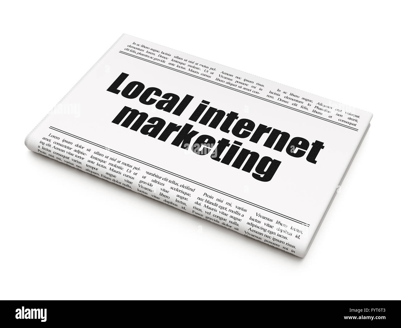 Advertising concept: newspaper headline Local Internet Marketing Stock ... Advertising concept: newspaper headline Local Internet Marketing Stock ...