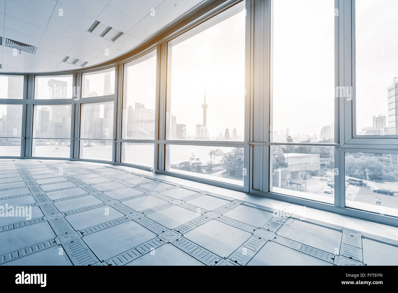 empty office room in modern office buildings Stock Photo - Alamy