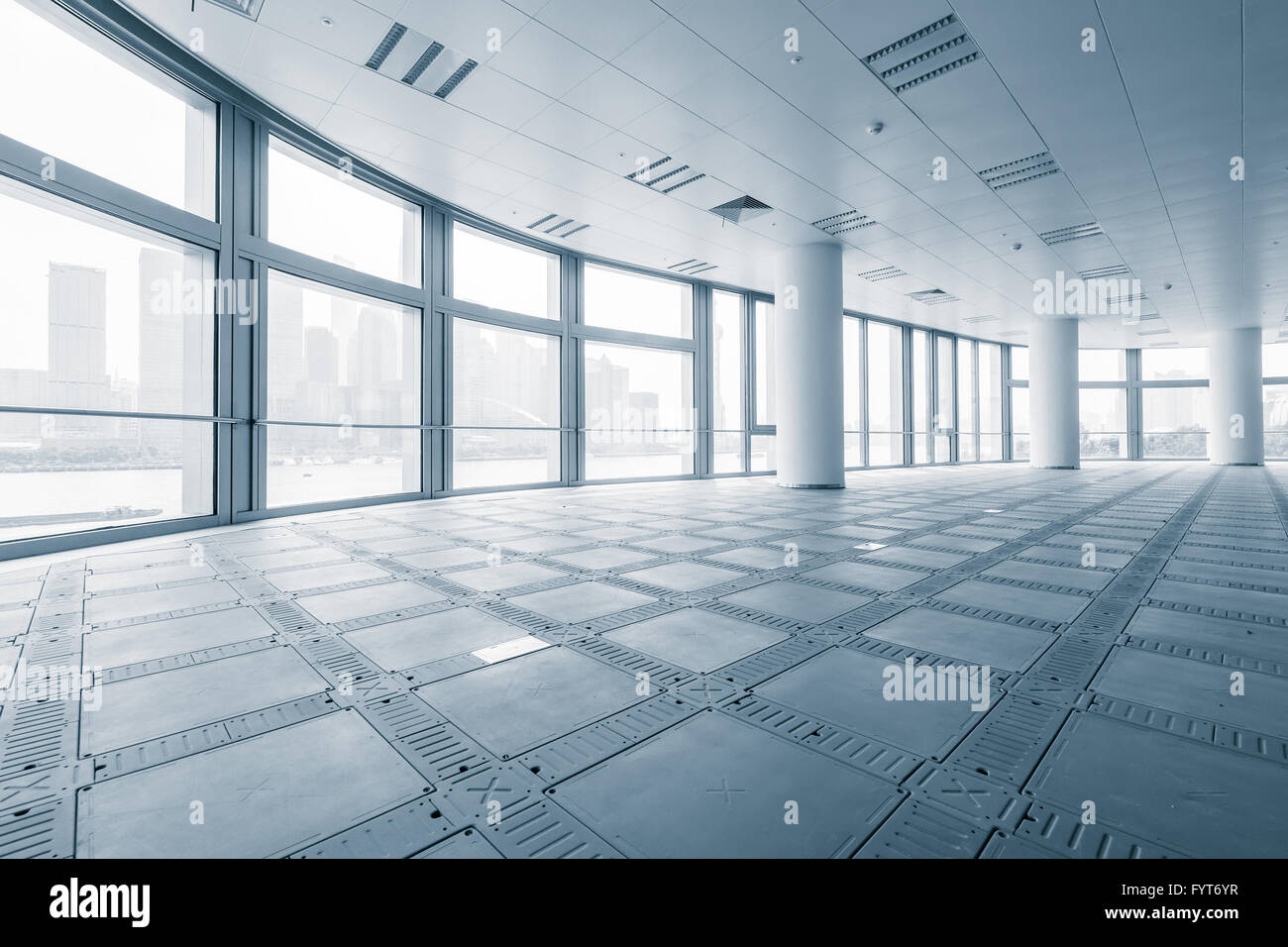 empty office room in modern office buildings Stock Photo - Alamy