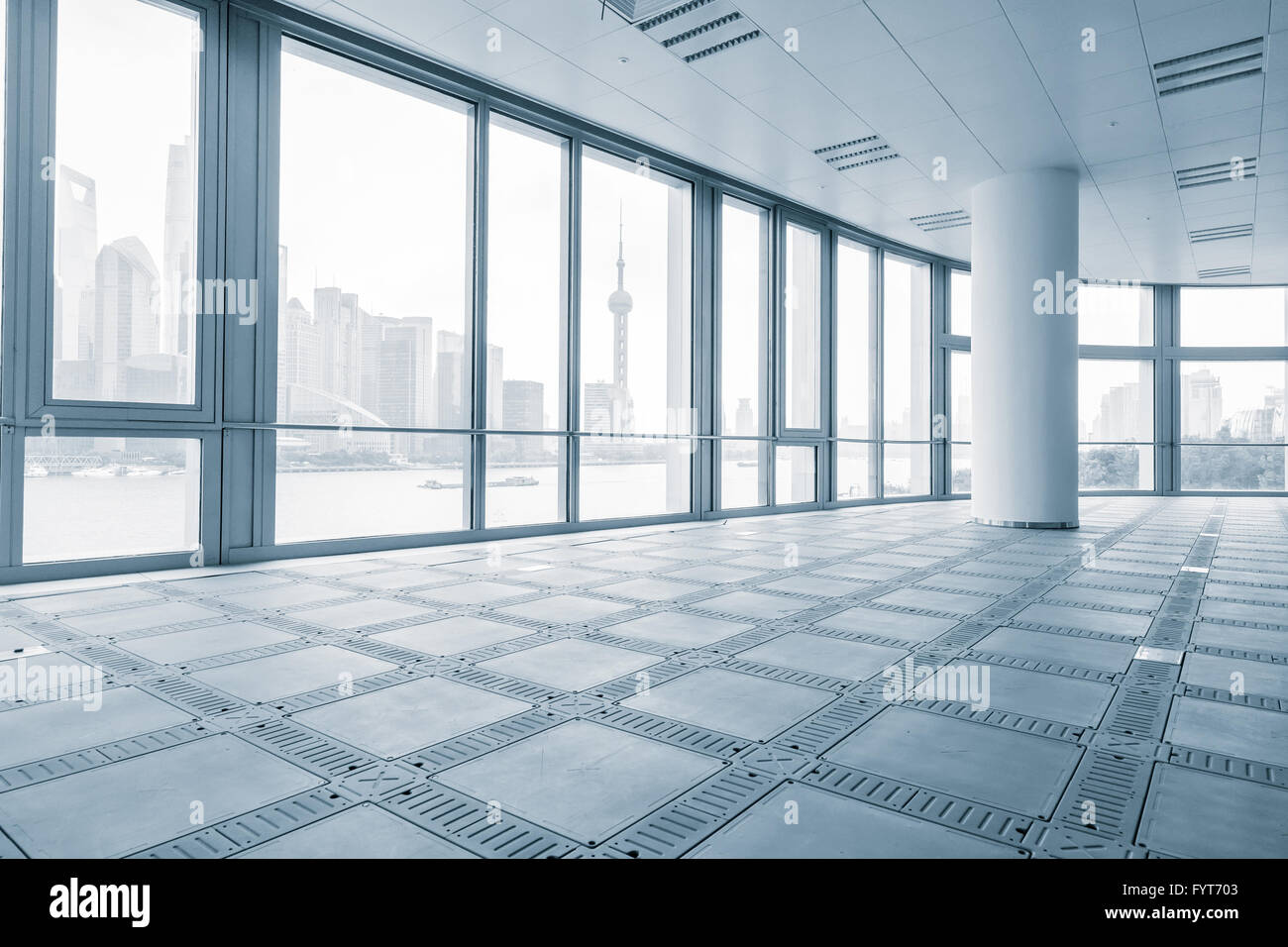 empty office room in modern office buildings Stock Photo - Alamy