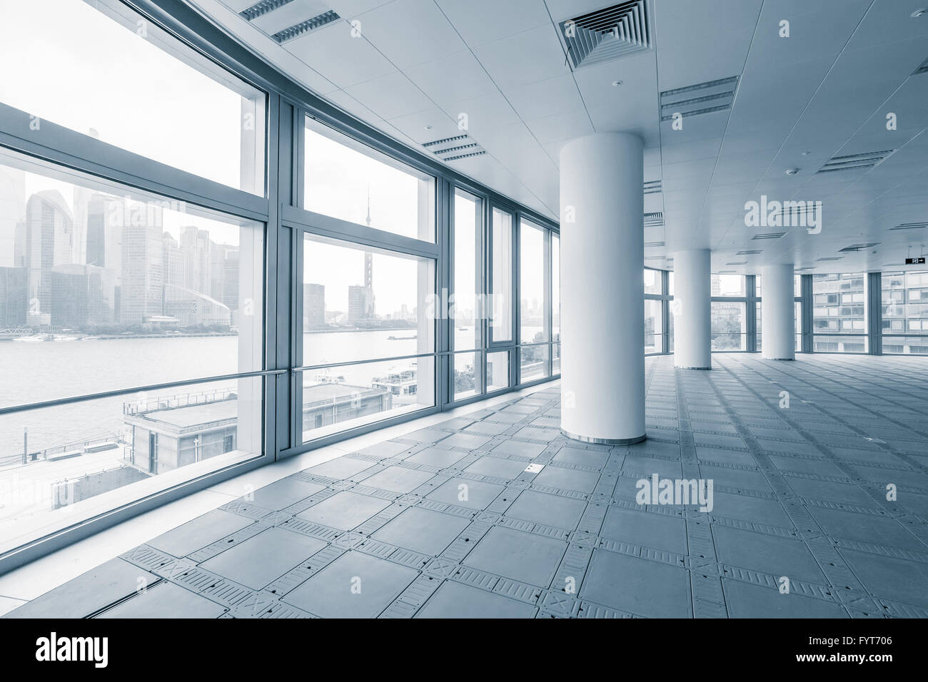 empty office room in modern office buildings Stock Photo - Alamy