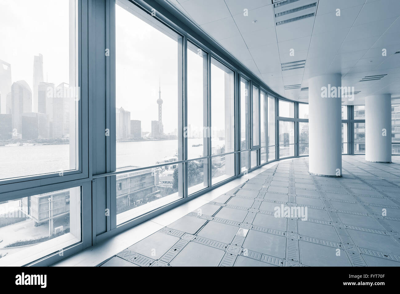 empty office room in modern office buildings Stock Photo - Alamy