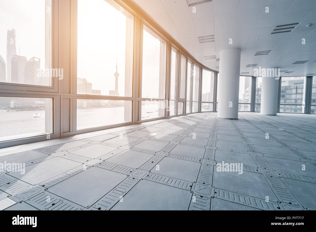 empty office room in modern office buildings Stock Photo - Alamy