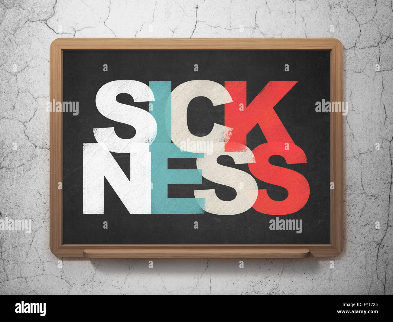 Health concept: Sickness on School board background Stock Photo - Alamy
