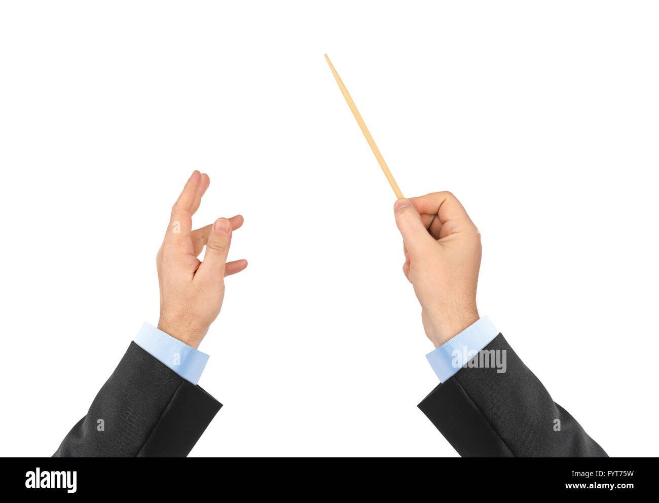 Music conductor hands Stock Photo - Alamy
