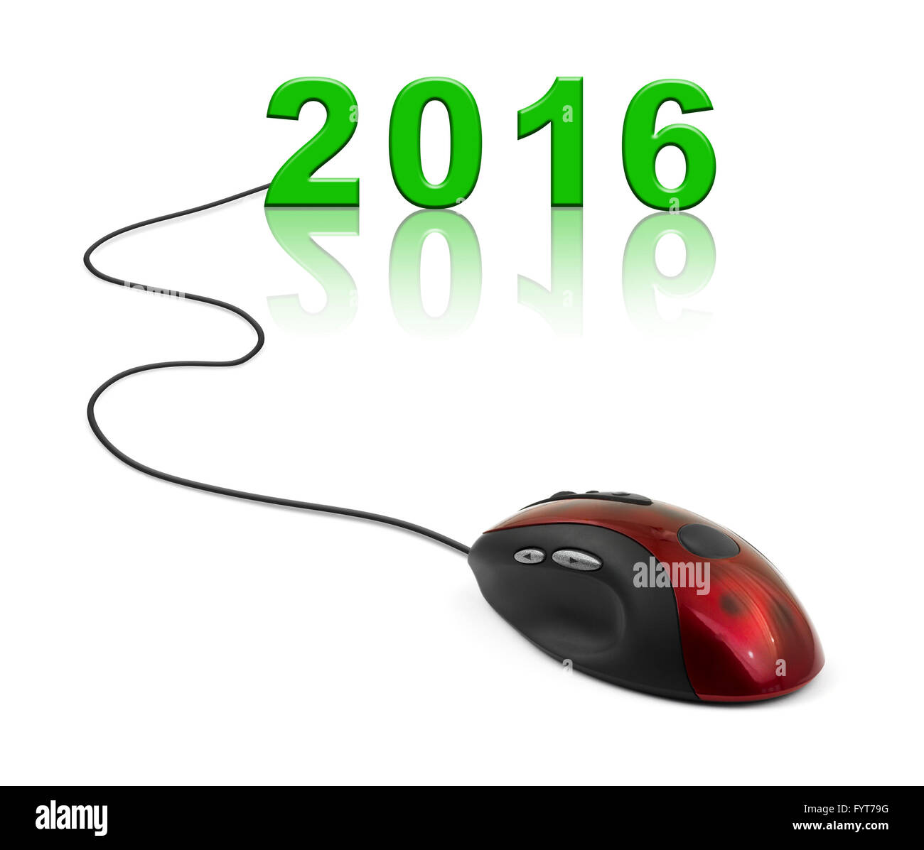 Computer mouse and 2016 Stock Photo - Alamy